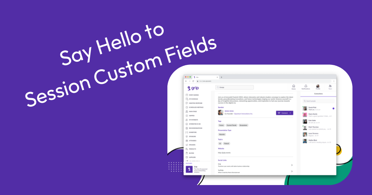 Introducing Session Custom Fields